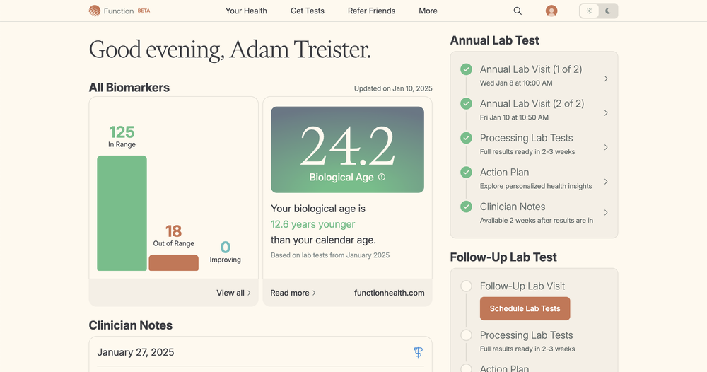 Function Health Review: A Comprehensive Look at My Personalized Health ...